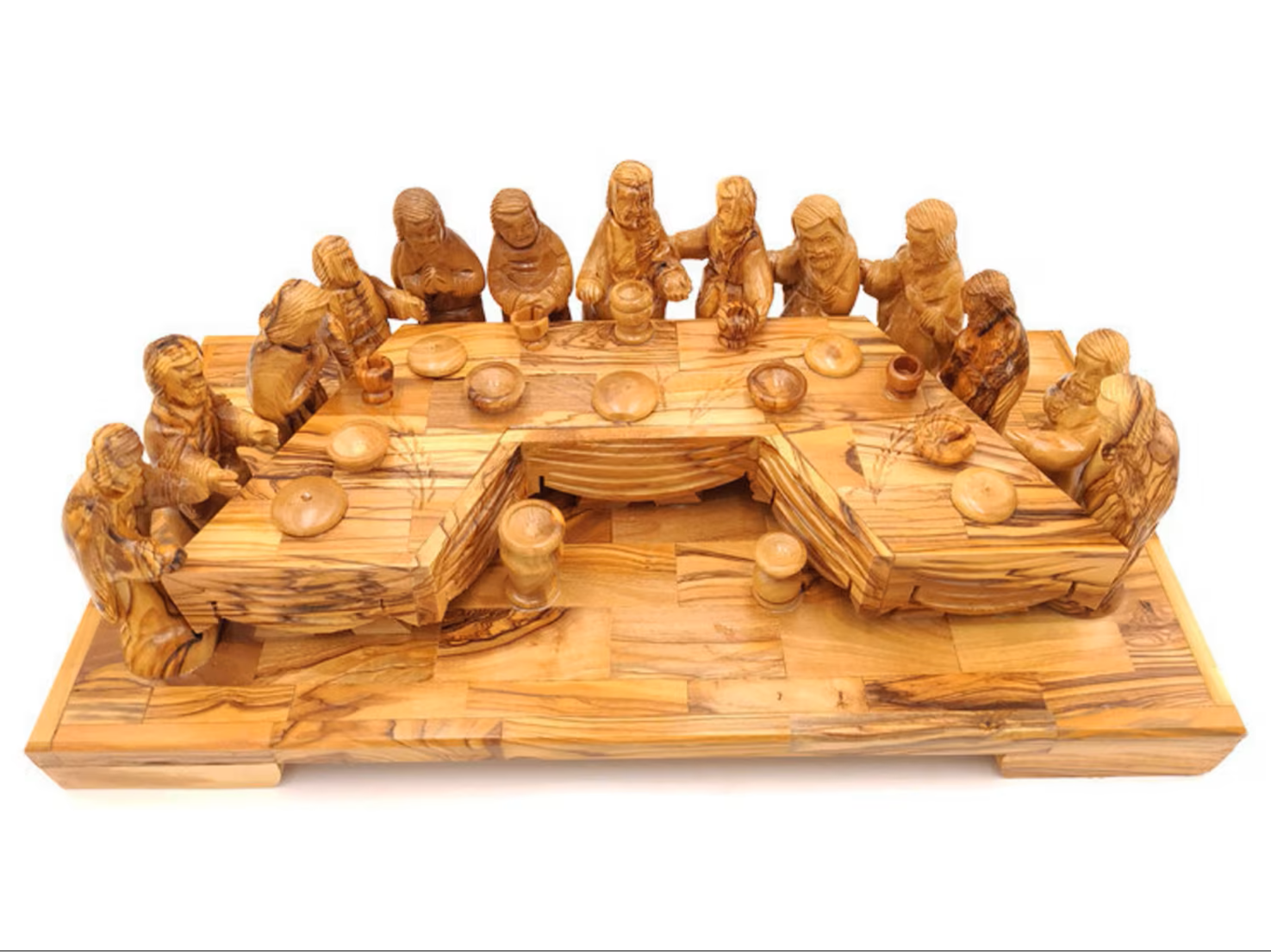 Olive Wood Last supper table – Holy Land Christian Solidarity Cooperative